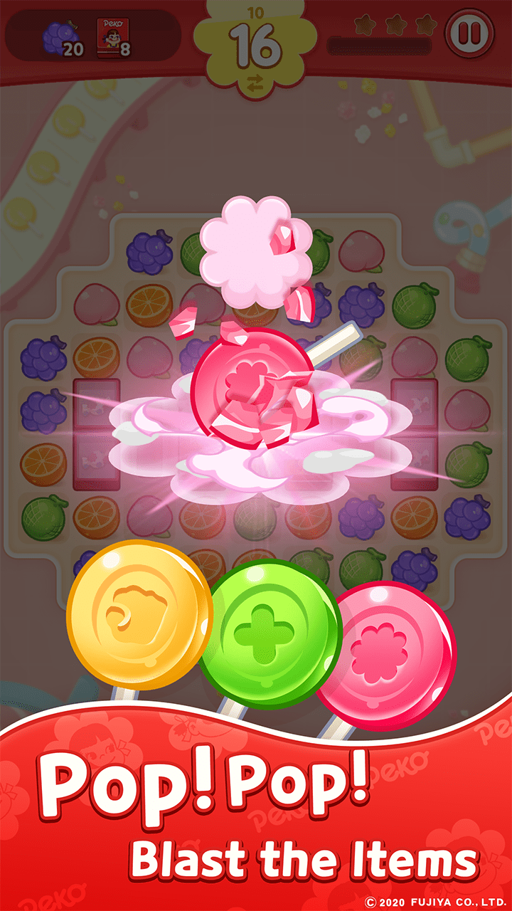 PEKO POP : Match 3 Puzzle |Gameoxox| Download Games for Chrome /iOS/Android